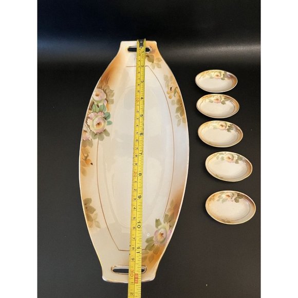 Nippon | Dining | Antique Nippon Hand Painted Serving Dish And 5 Oval ...
